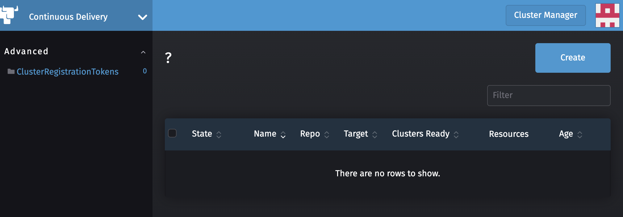 Continuous Delivery page is not available for a cluster Owner · Issue ...