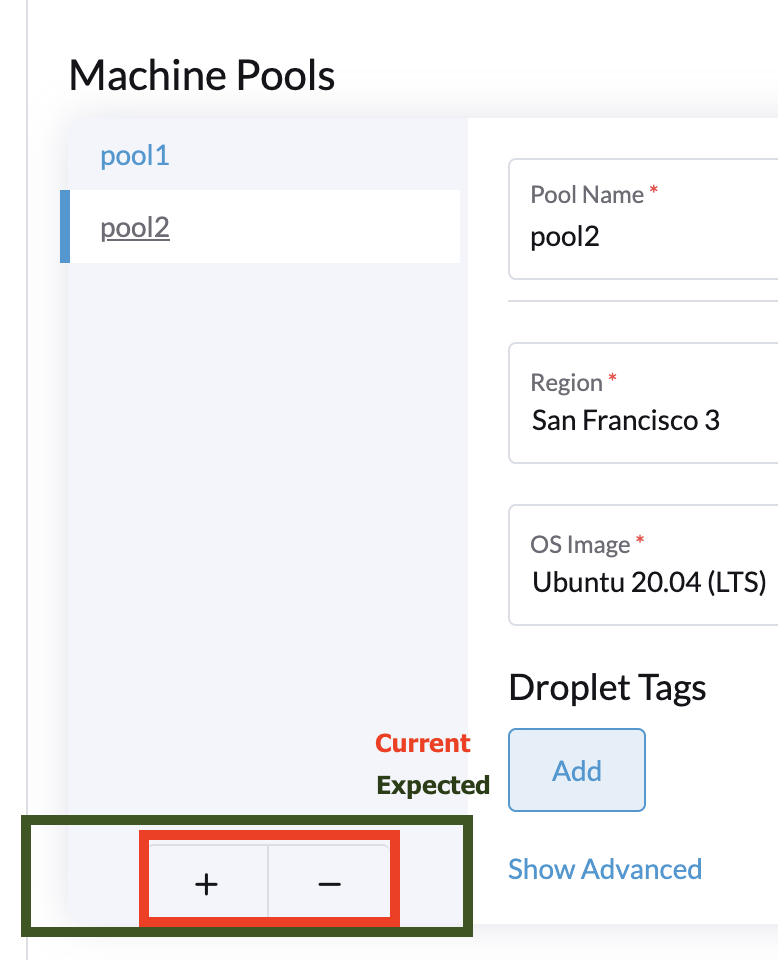 Issues in "Machine Pools" section when creating an RKE2 node driver cluster · Issue #5304 ...