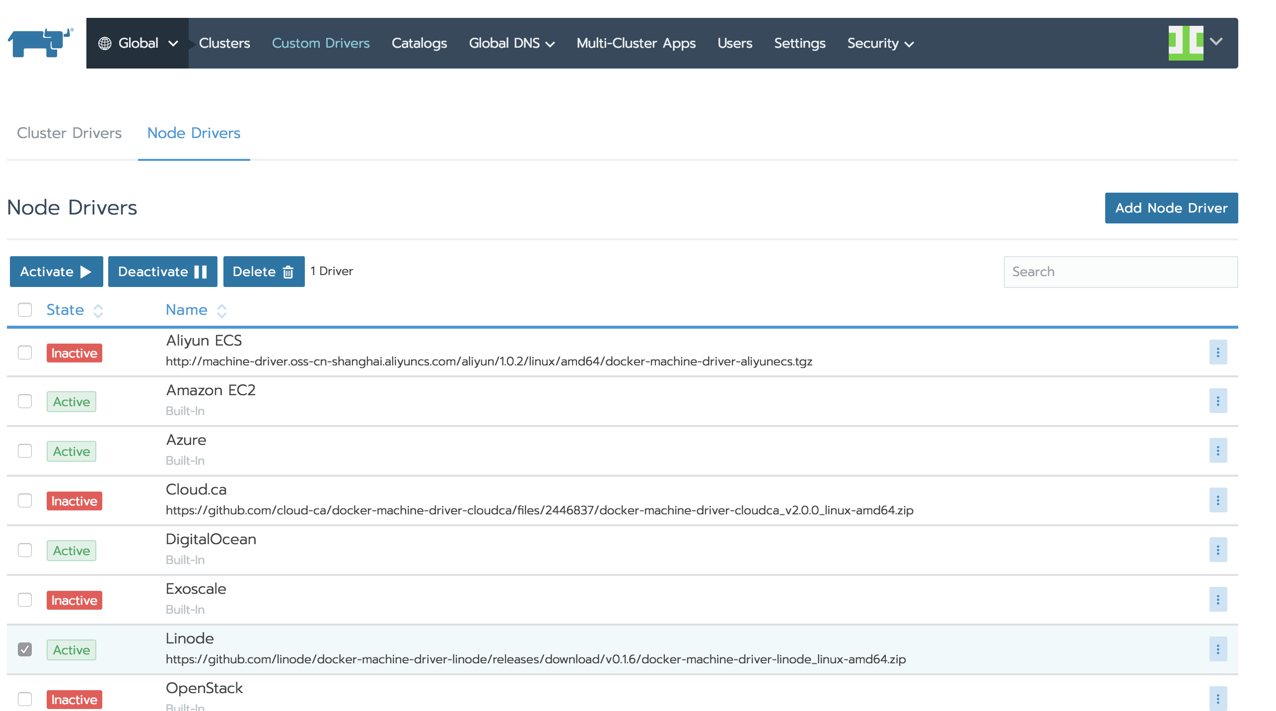Add support for Linode as a node driver · Issue #17968 · rancher/rancher · GitHub