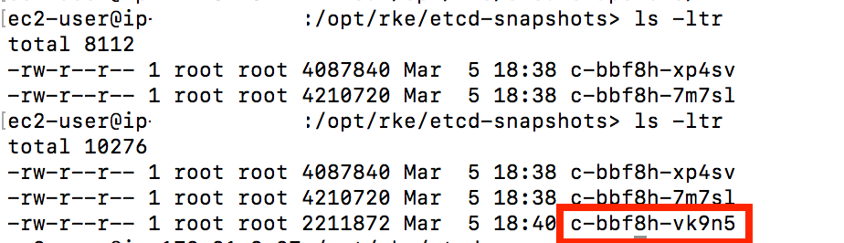 Etcd Restore From Backup Fails While Restoring From The First Backup Taken Suse · Issue 18419