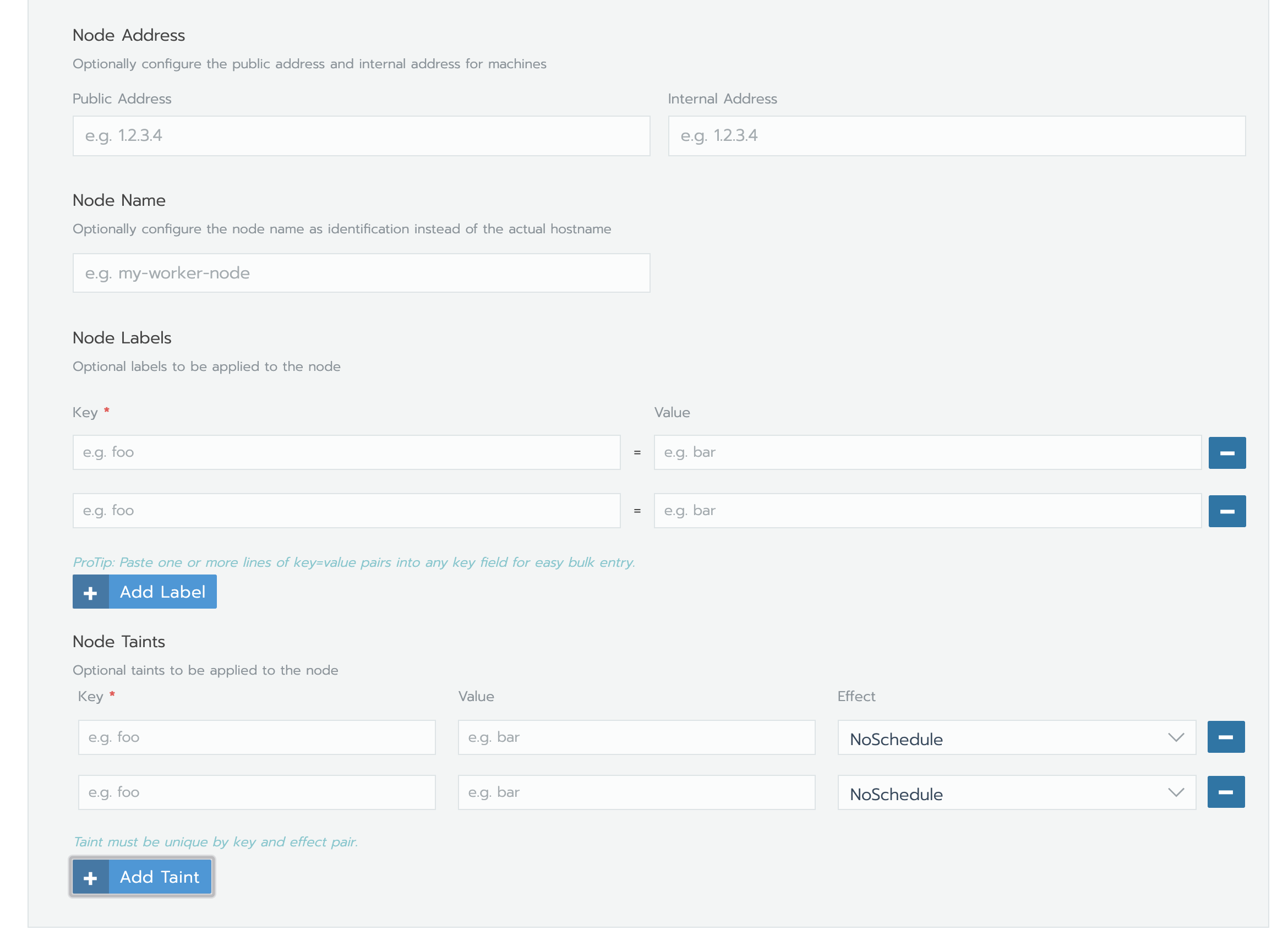 Node labels and taints UI Issues · Issue #24640 · rancher/rancher · GitHub