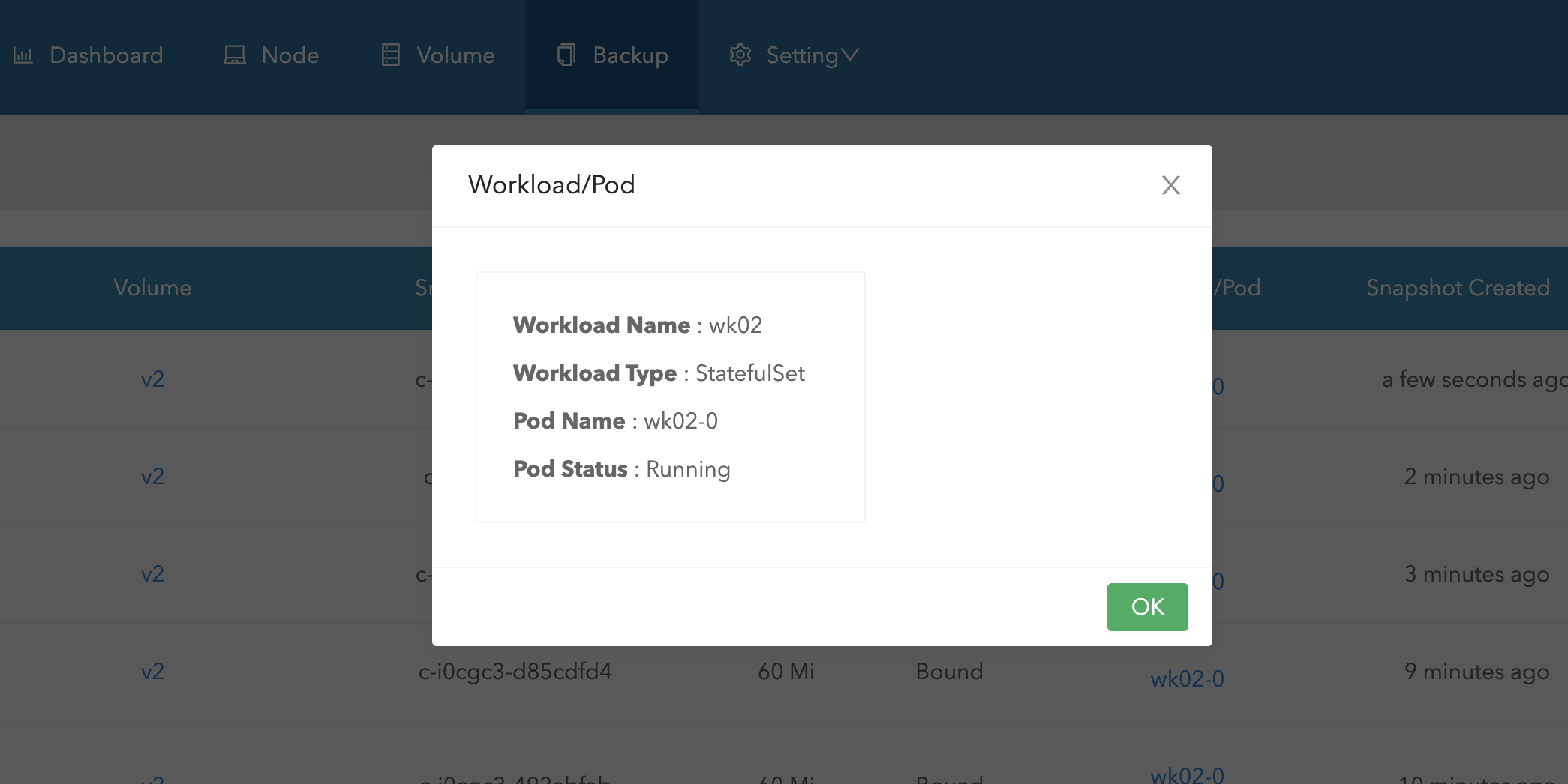 [BUG] Pod status under Workload/Pod and Labels seems like its live ...