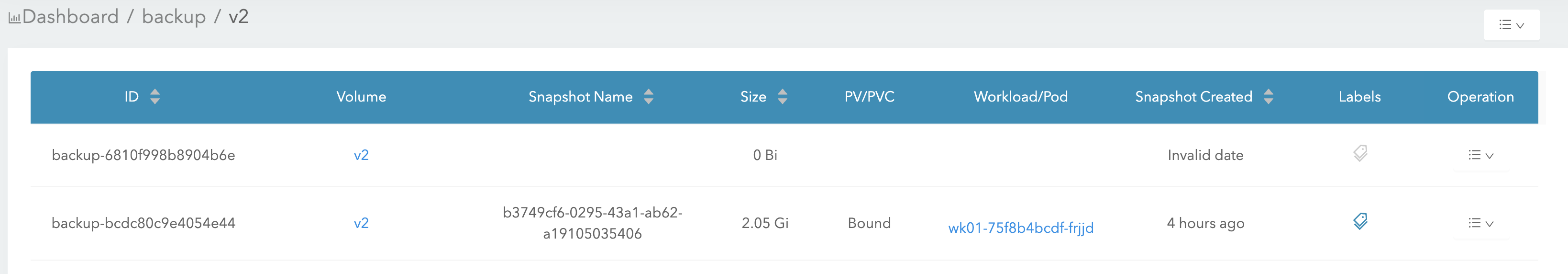 [BUG] User is not able to delete a corrupted volume backup on Longhorn UI · Issue #1213 ...