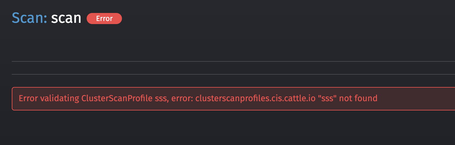 CIS - If the scan errors out, display the error instead of trying to display non-existent report ...