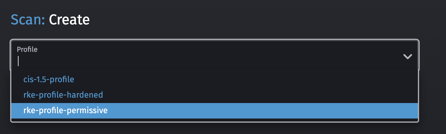 Default value for CIS scan CR is confusing · Issue #1583 · rancher/dashboard · GitHub
