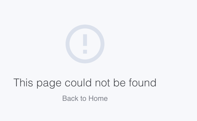 "This page could not be found" error when when user clicks "back" on ...