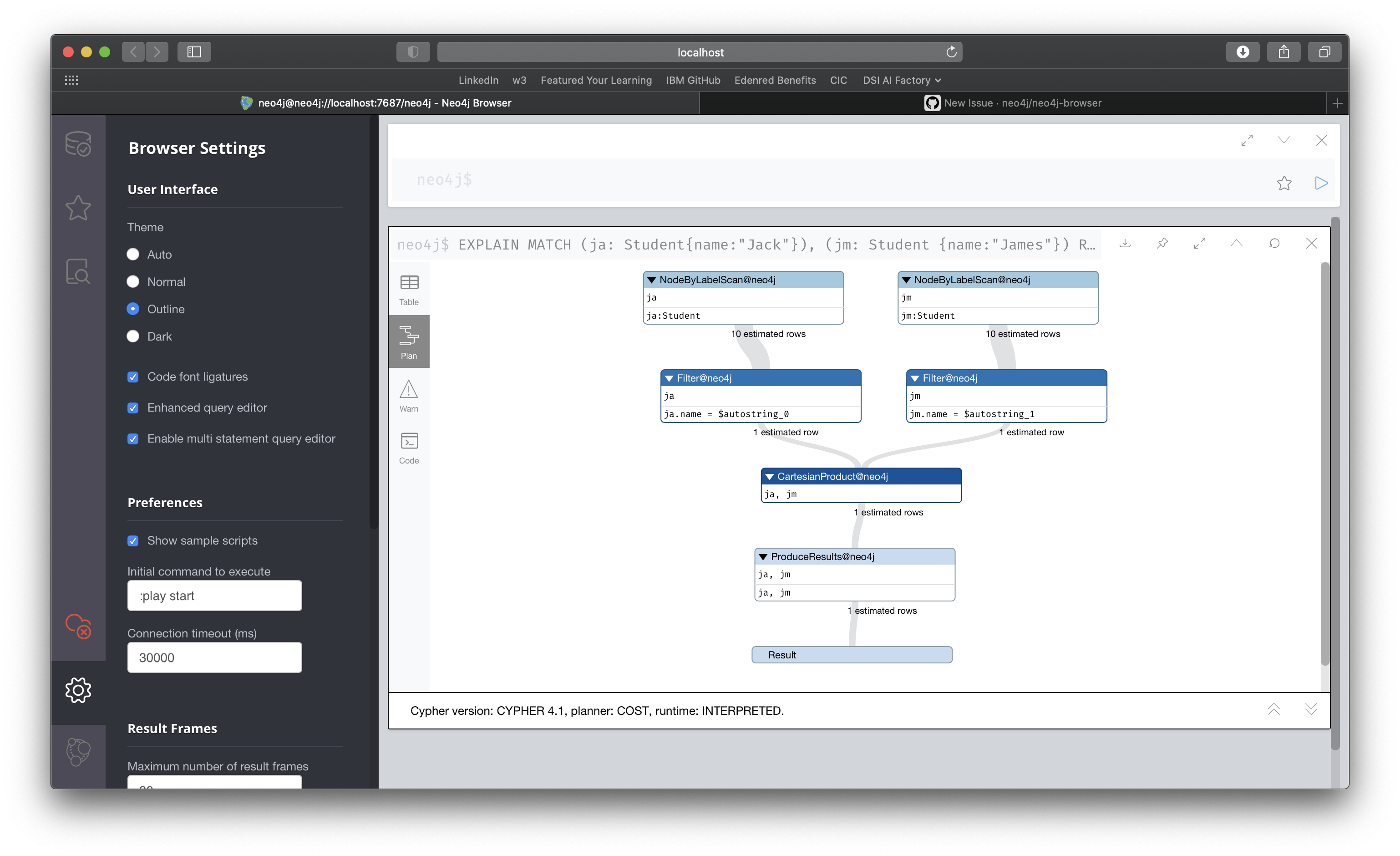 Running `EXPLAIN` in dark mode results in unreadable text in neo4j browser · Issue #1241 · neo4j ...