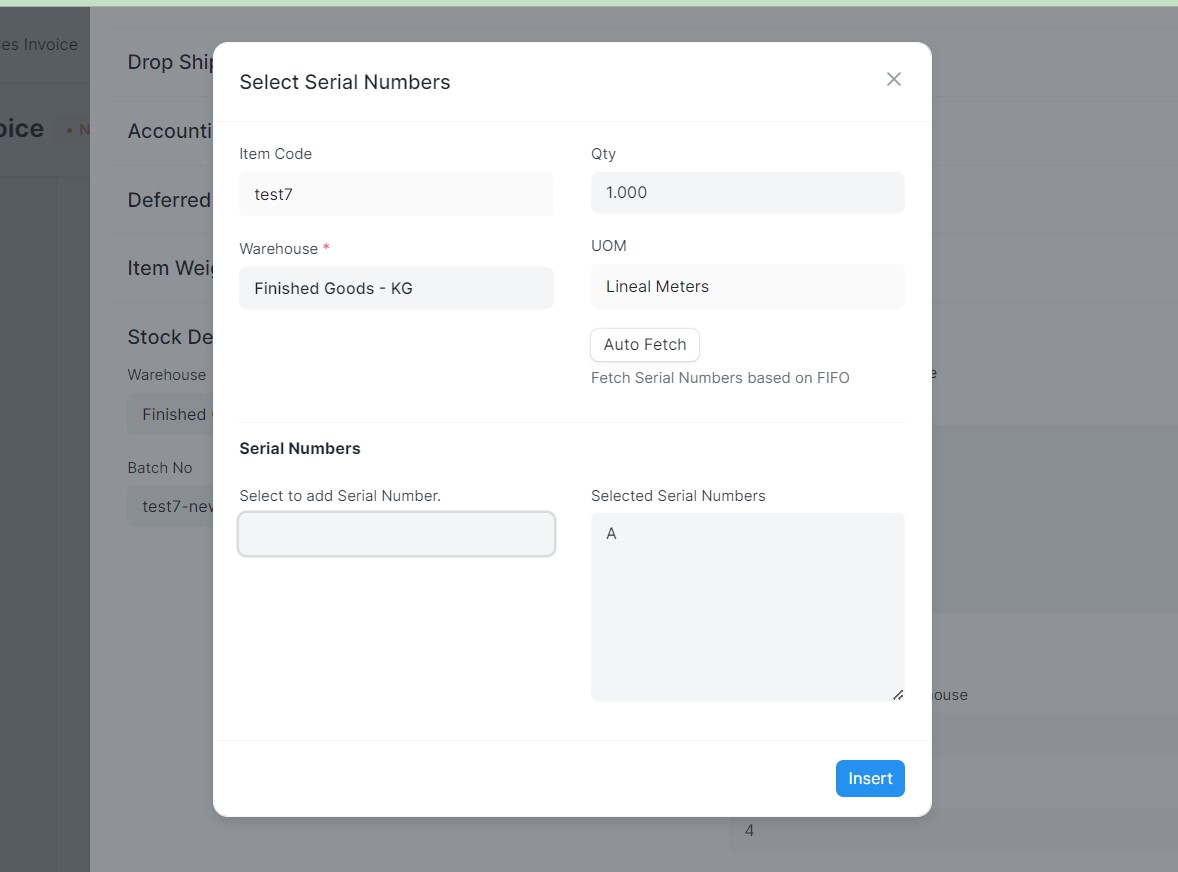 erpNEXT v13.32.0 serial number not being saved when generating sales invoice · Issue #31326 ...
