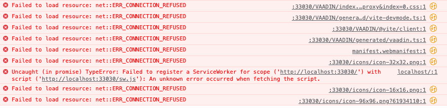 Application restarts immediately on startup when using Vite · Issue #14022 · vaadin/flow · GitHub