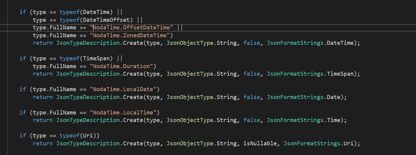NodaTime support misses LocaDateTime · Issue #569 · RicoSuter/NJsonSchema · GitHub