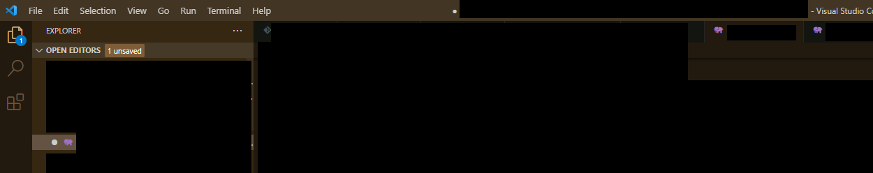 unsaved file indicator above tab (blue bar) disappear sometimes · Issue #159574 · microsoft ...