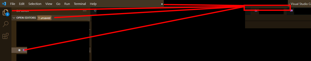 unsaved file indicator above tab (blue bar) disappear sometimes · Issue #159574 · microsoft ...