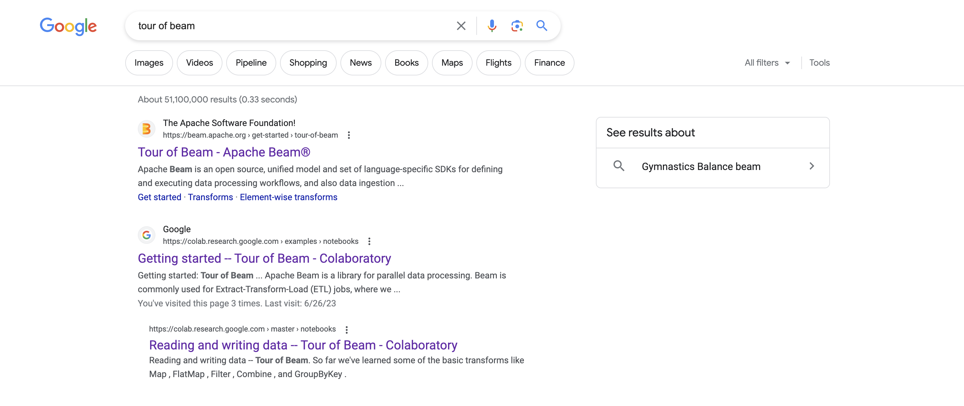 [Bug]: Colab notebook links broken while accessing from search engine · Issue #27245 · apache ...