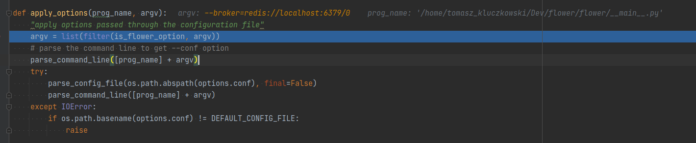 Flower not respecting command line arguments · Issue #1103 · mher ...