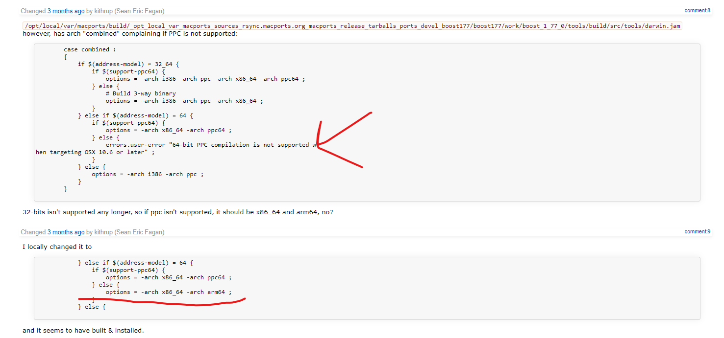 x86_64 and arm64 for the combined platforn in darwin.jam · Issue #181 · bfgroup/b2 · GitHub