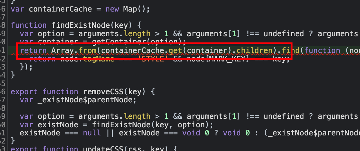 升级到最新版后， antd内部依赖dynamicCSS报错，Cannot read properties of undefined (reading 'children') · Issue ...