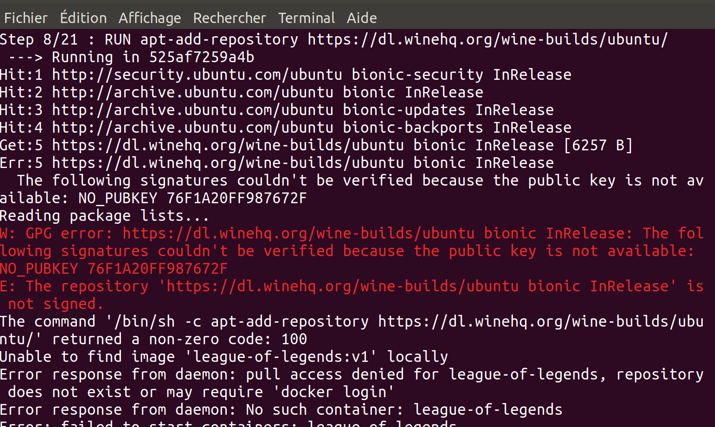 Issue PGP key · Issue #2 · tomwillfixit/docker-league-of-legends · GitHub
