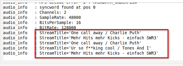 audio_showstreamtitle isn't working that well · Issue #234 · schreibfaul1/ESP32-audioI2S · GitHub