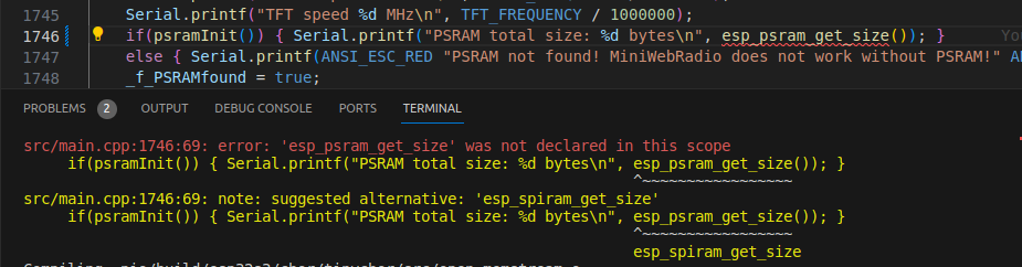 Psram Size Not Printed In Serial Monitor · Issue 300 · Schreibfaul1esp32 Miniwebradio · Github 