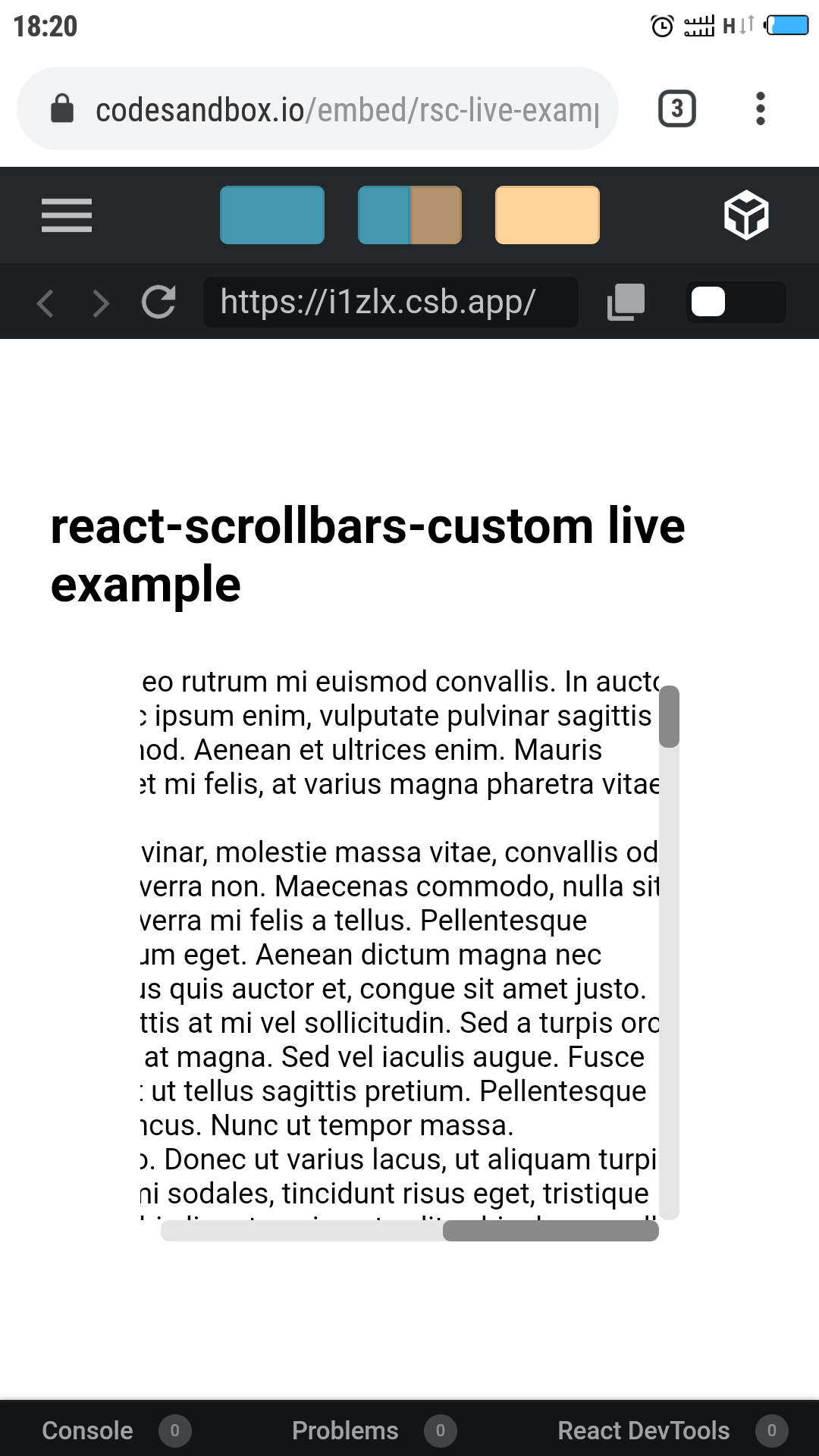 The content on the right and bottom is cropped. · Issue #117 · xobotyi/react-scrollbars-custom ...