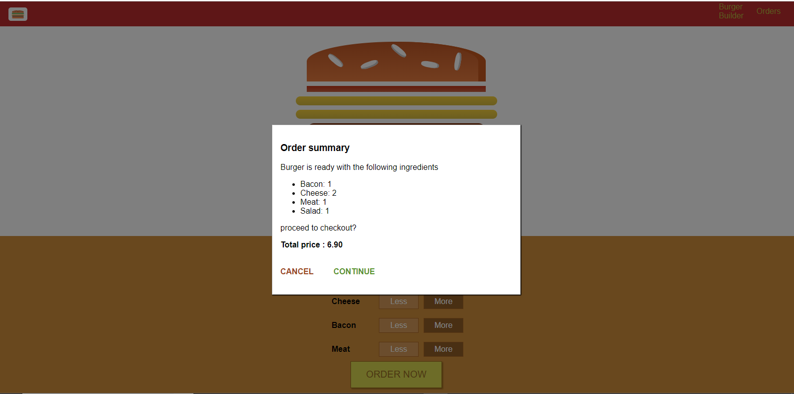 Github Mags94burgerappreactjs Simple Yet Responsive Burger App For
