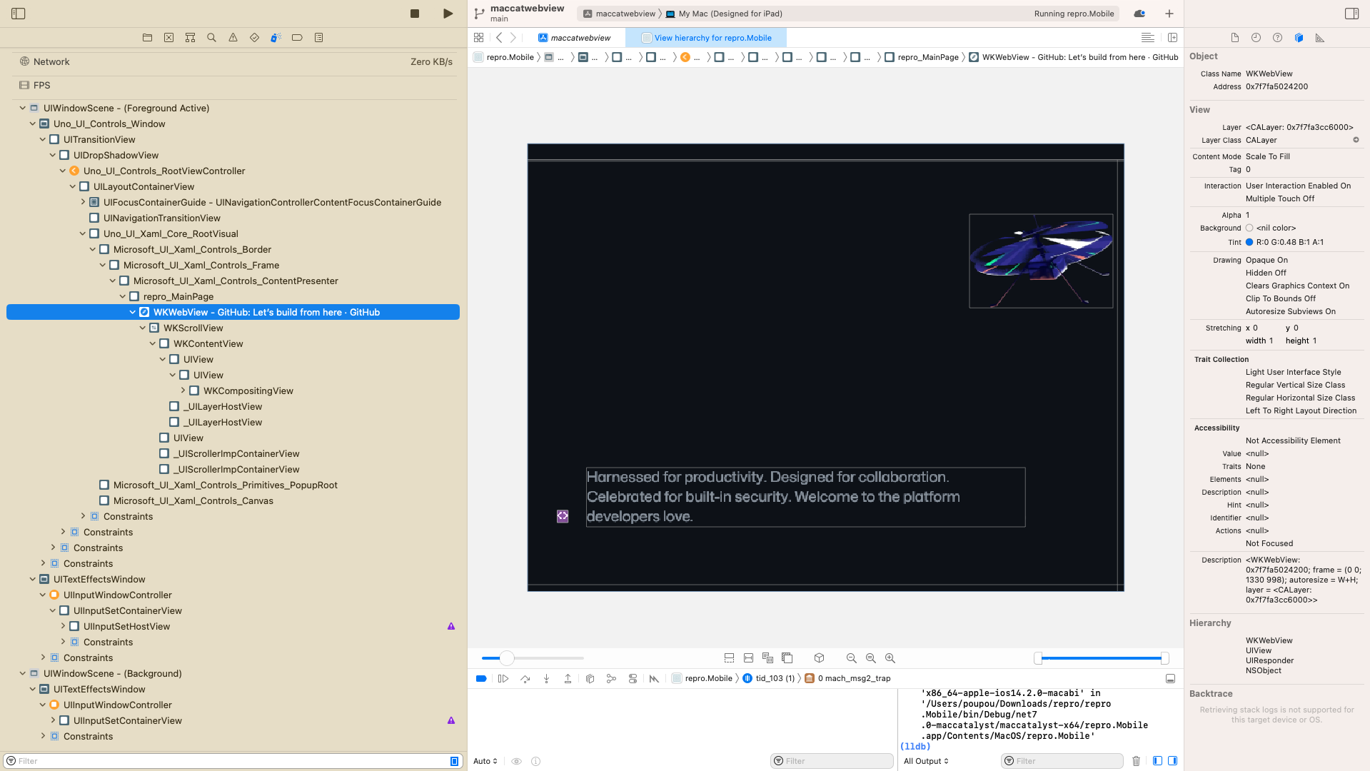 Mac Catalyst (arm64): WebView is blocking keyboard input · Issue #9877 · unoplatform/uno · GitHub