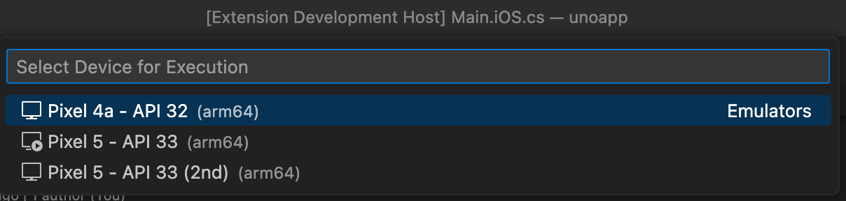 VSCode project does not show Android Emulators · unoplatform uno · Discussion #12185 · GitHub