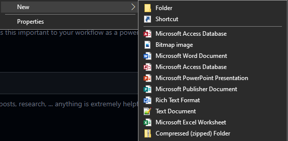 Explorer new file menu shortcut generator · Issue #27010 · microsoft/PowerToys · GitHub