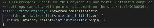 Dangling pointer through IntArrayFromInitializer causing Segfault in ...