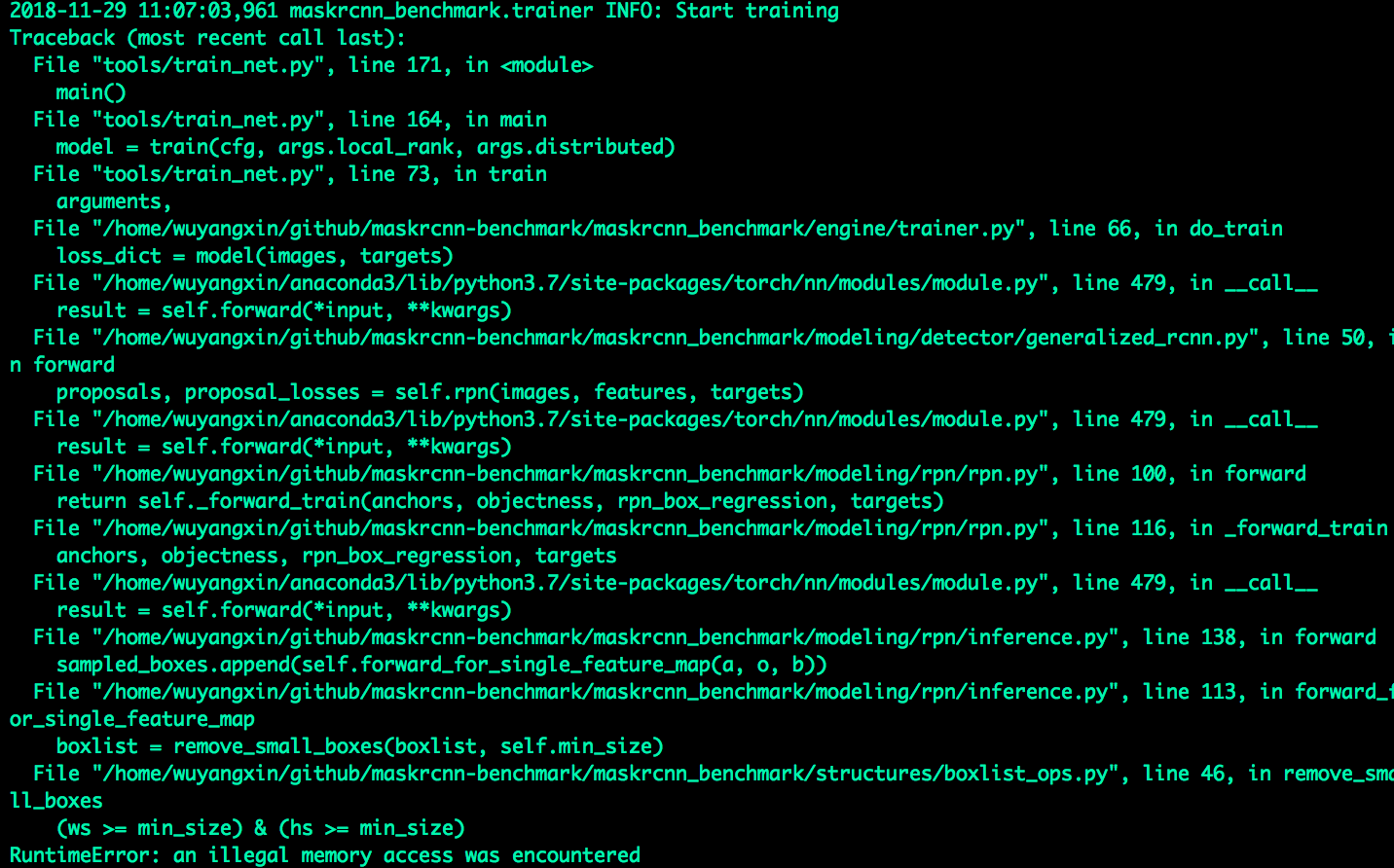 Problems with training, RuntimeError: an illegal memory access was encountered · Issue #237 ...