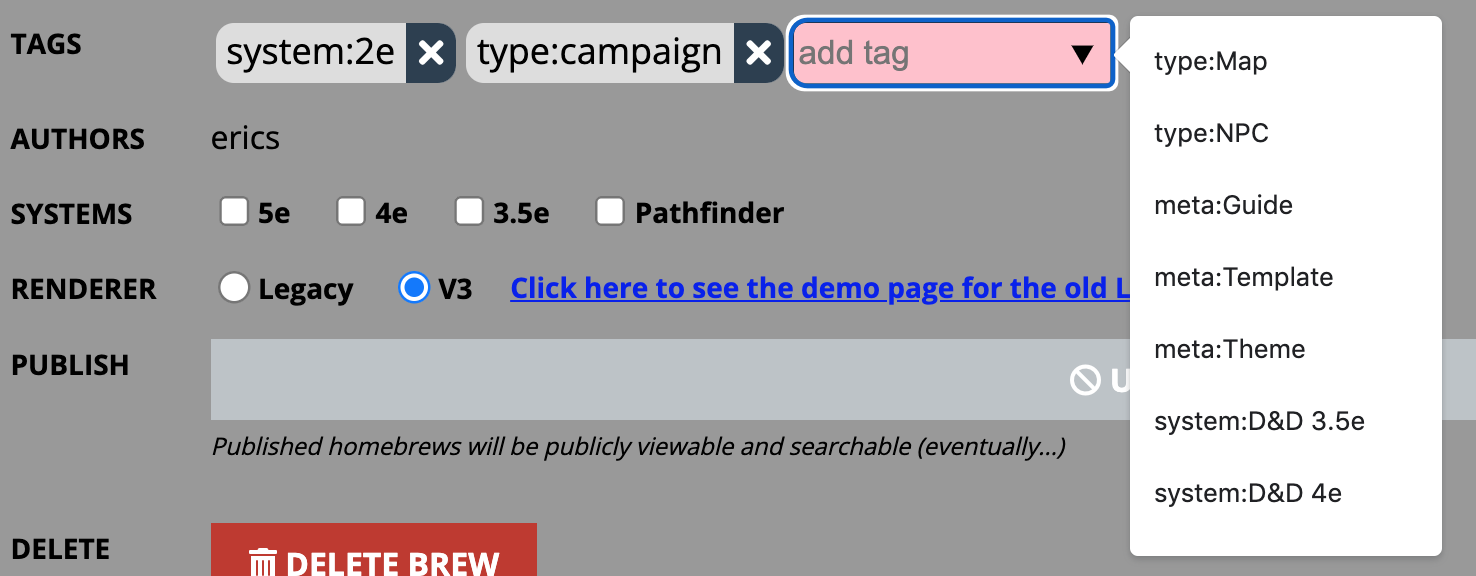 datalist on tags entry · Issue #2335 · naturalcrit/homebrewery · GitHub