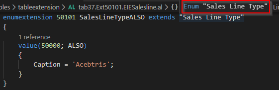 Issue in Extending “Sales Line Type” enum in Business Central 16.0 · Issue #5839 · microsoft/AL ...