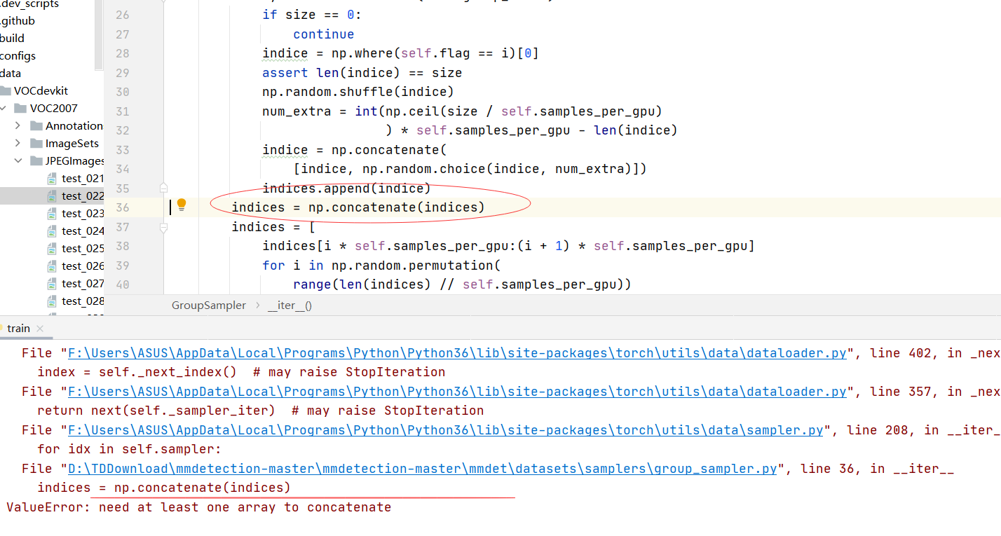 The data is ready. Report errors during training · Issue #3780 · open-mmlab/mmdetection · GitHub