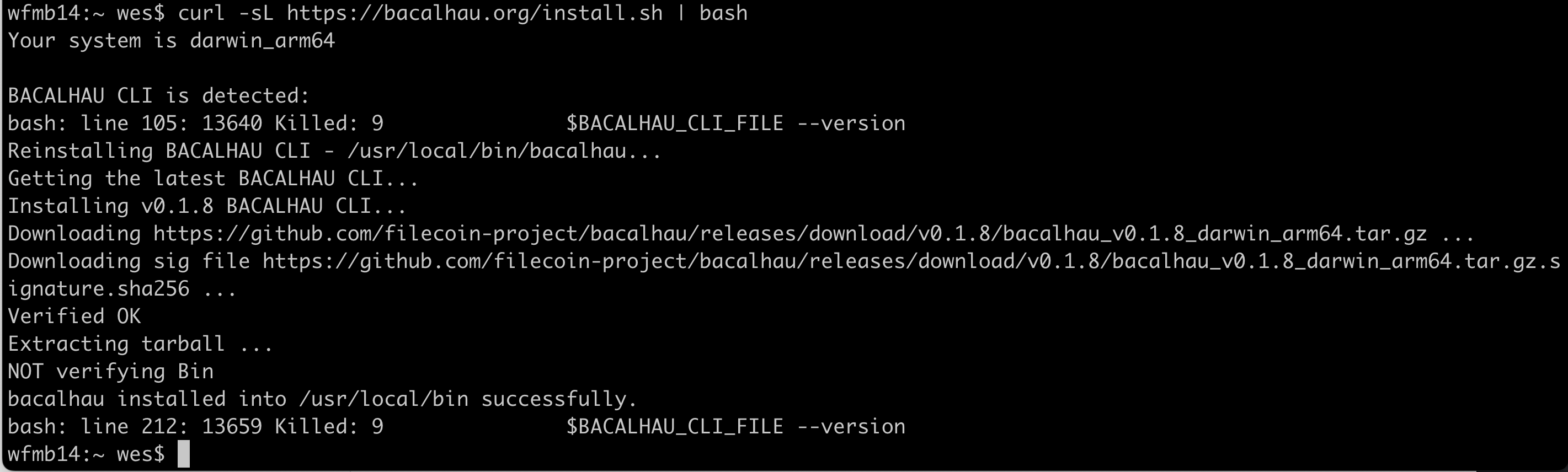 Bacalhau Install Fails On Mac · Issue 245 · Bacalhau Projectbacalhau · Github