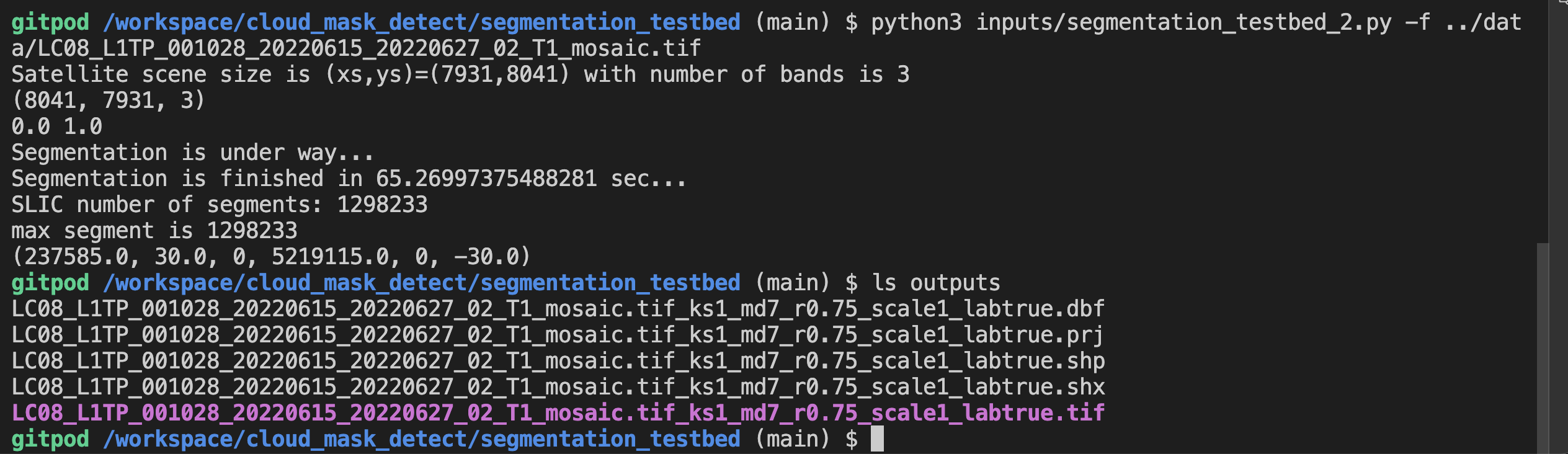 /outputs directory empty when running cloud segmentation script · Issue #2227 · bacalhau-project ...