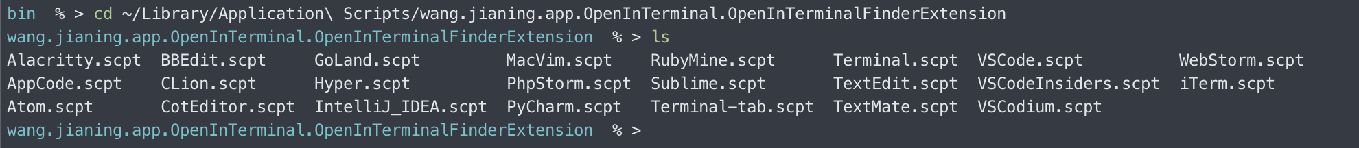 Cannot be used in Finder · Issue #99 · Ji4n1ng/OpenInTerminal · GitHub