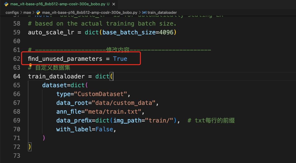 [Bug] mae train error · Issue #1620 · open-mmlab/mmpretrain · GitHub