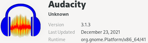 Flatpak | Missing developer/project/organisation name mention · Issue #2745 · audacity/audacity ...