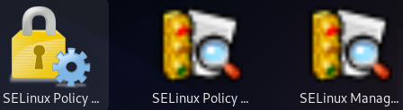 Invoking "Select" in "SELinux Configuration" opens a window that is ...