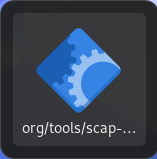 A non-dedicated icon represents the scap-workbench when that last has been launched from Gnome ...