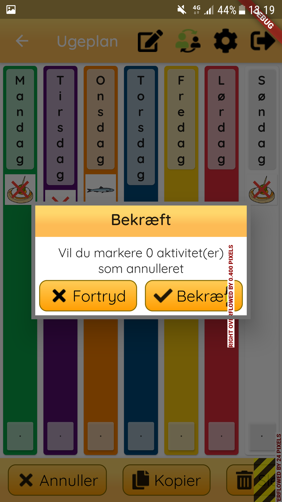 Marking multiple activities and weekplans has inconsistent text and icon use · Issue #259 · aau ...