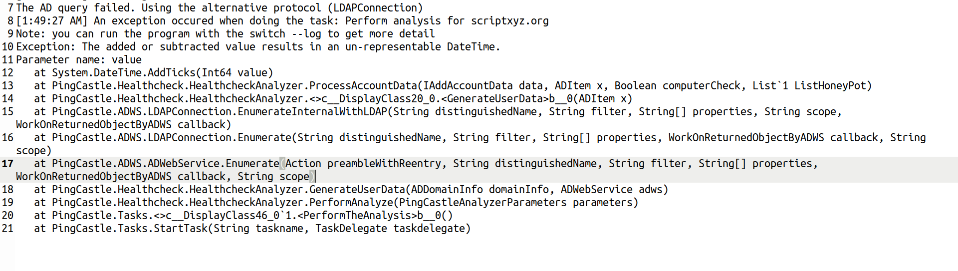 The AD query failed. Using the alternative protocol (LDAPConnection) · Issue #122 · netwrix ...
