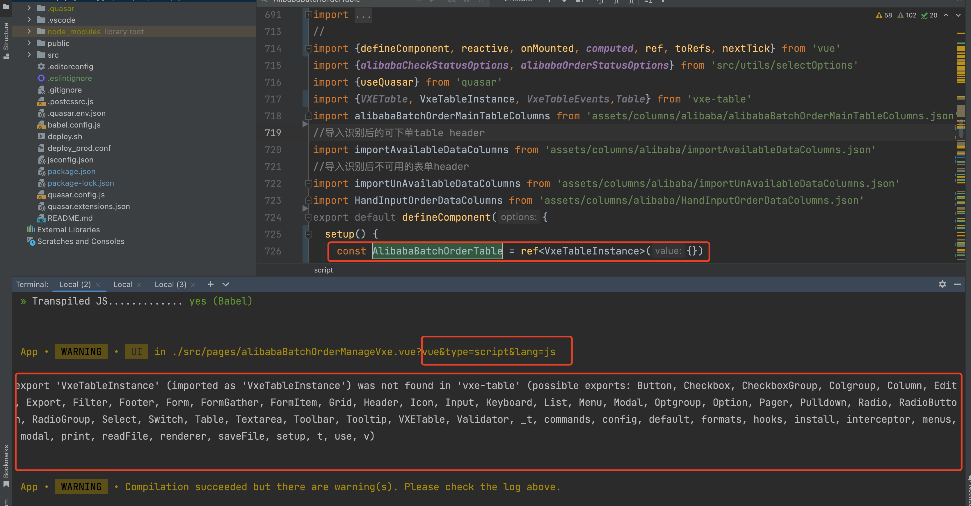 ref({} as VxeTableInstance)? · Issue #1750 · x-extends/vxe-table · GitHub