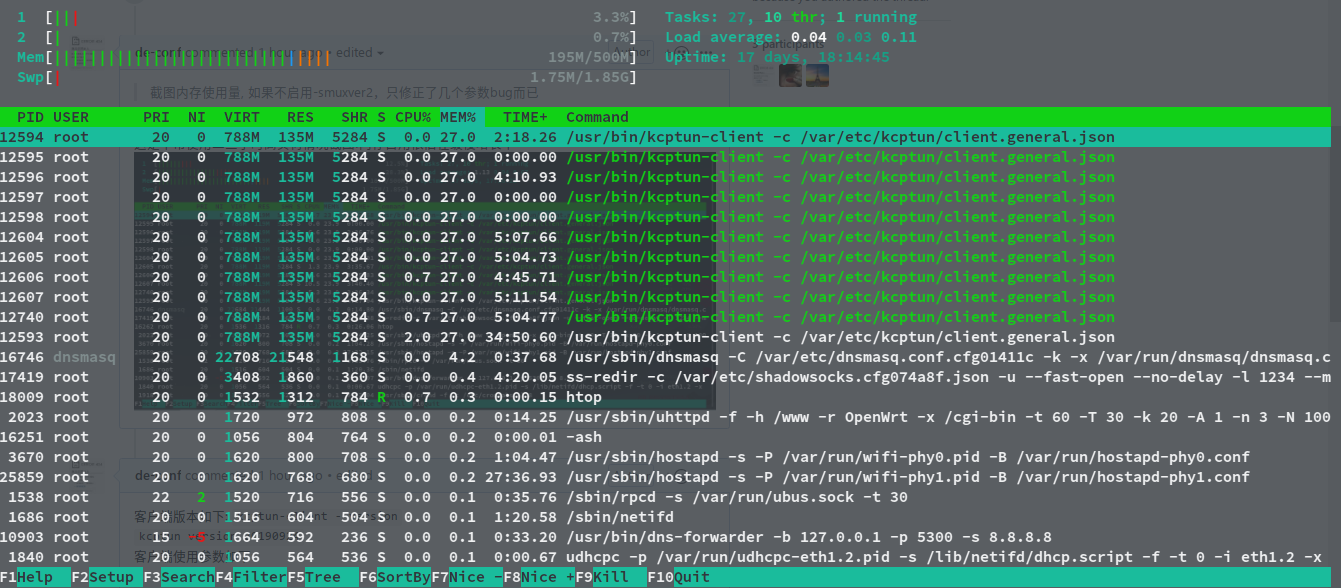 疑似内存泄露 · Issue #728 · xtaci/kcptun · GitHub