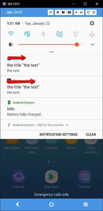 Different issues in Android push notification for actual device and in emulator · Issue #211 ...