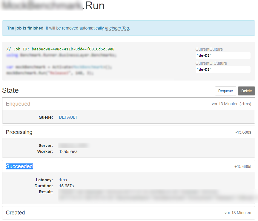 Job never succeeds when viewed in dashboard. · Issue #1346 · HangfireIO/Hangfire · GitHub