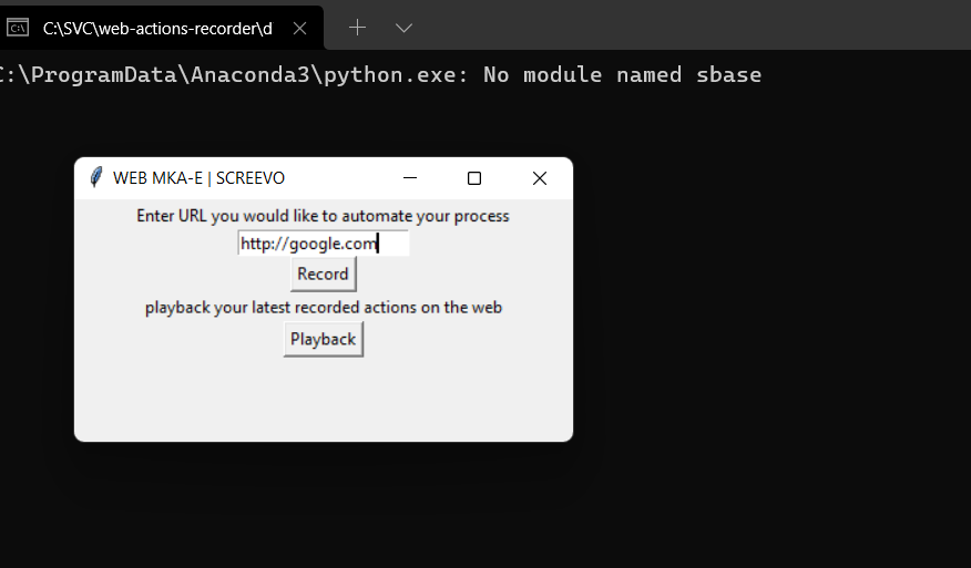Record without ipdb · Issue #1075 · seleniumbase/SeleniumBase · GitHub