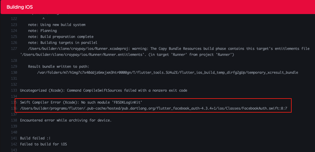 Swift Compiler Error (Xcode): No such module 'FBSDKCoreKit' · Issue #254 · darwin-morocho ...