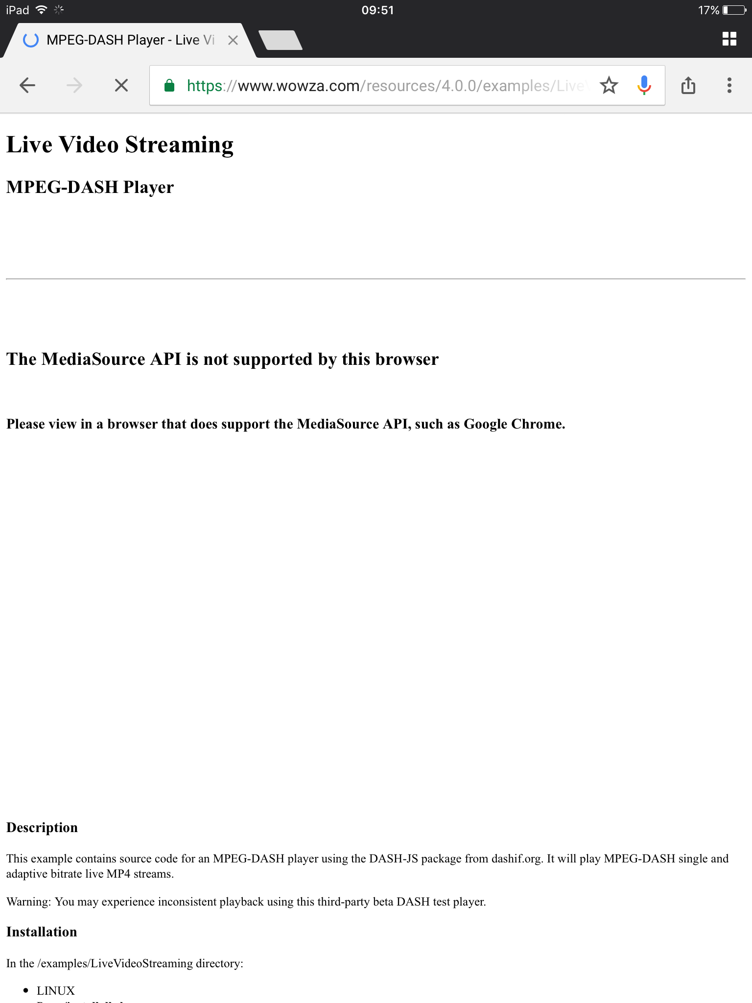 Shaka player is not working on iPhone device. · Issue #1113 · shaka ...