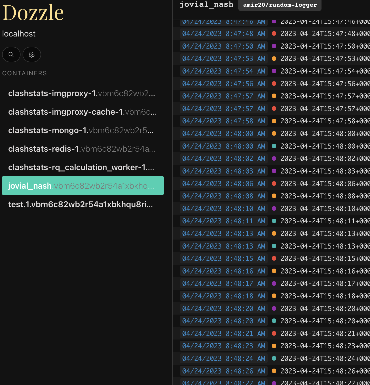 Idea: don't show hash in container names · Issue #2144 · amir20/dozzle · GitHub